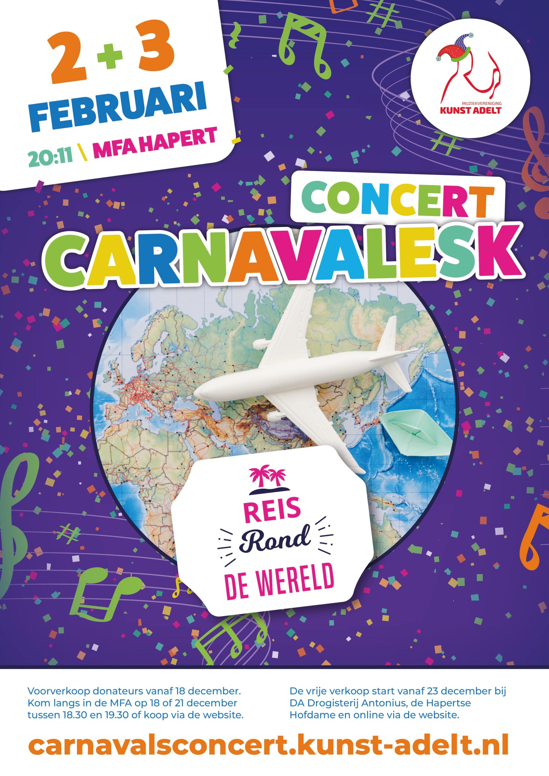 Concert Carnavalesk 2024 | Muziekvereniging Kunst Adelt